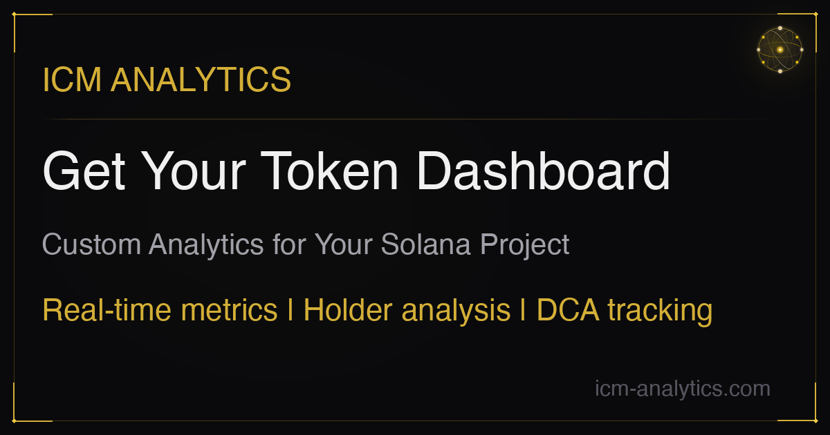 Get Your Token Dashboard | ICM Analytics